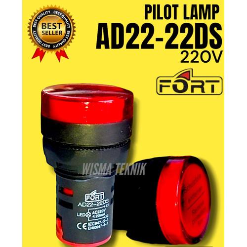 Jual PILOT LAMP FORT 220 VAC 22 MM FORT RED AD22-22DS - Kota Tangerang ...