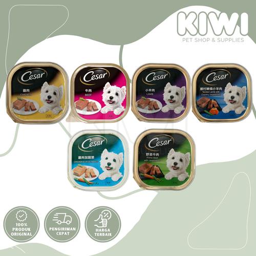 Jual Cesar dog wet food all variant - makanan basah anjing ukuran 100gr ...