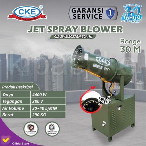 Jual CKE Jet Spray Fan Blower / Water Mist Cannon / Fog Cannon 30 Meter ...