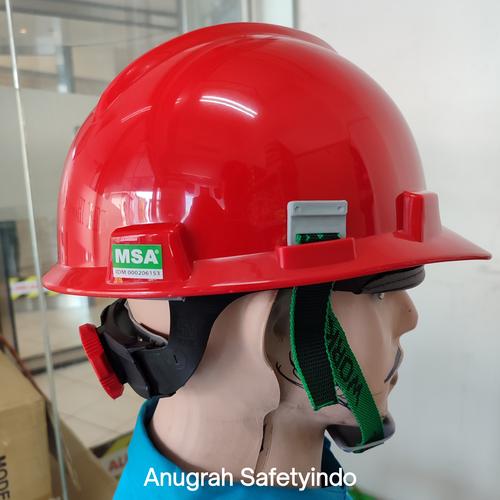 Jual Helm Safety MSA Full Set / Helm Kerja Proyek Warna Merah - SNI ...