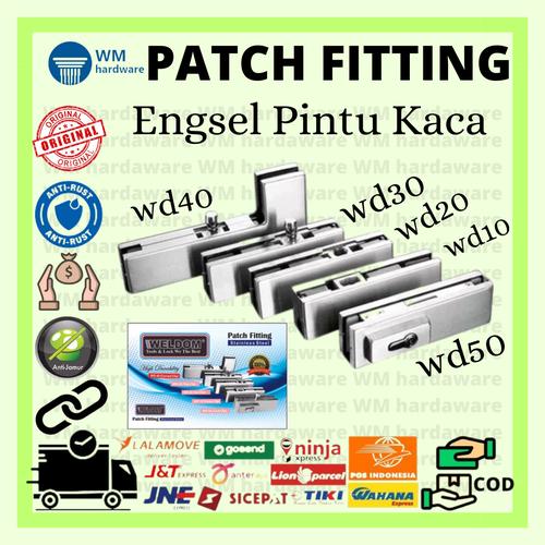 Jual Kunci Pintu Kaca Bawah Patch Fitting Ocius OPT10A US 10 US10/WD50 ...