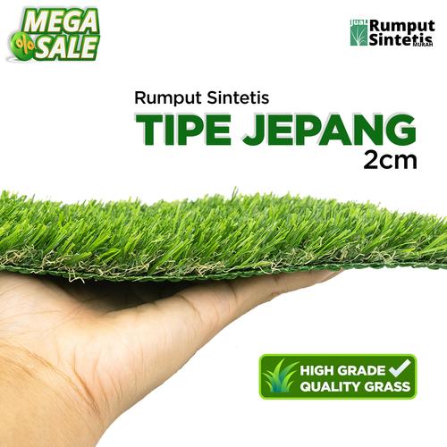 Jual Karpet Rumput Sintetis, Rumput Palsu, Rumput Jepang 2 cm 1 x 1 m ...