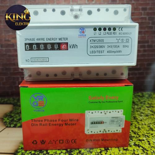 Jual kwh meter analog XTM1250S 5(100)A energy meter VORGE 3phase 3 phase - Jakarta Barat - King ...