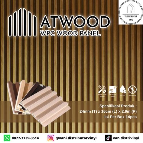 Jual Wall Panel PVC Dinding / Wood Panel Atwood Panjang 2,9m Tahan Air ...