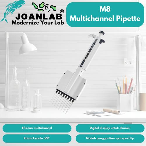 Jual JOANLAB Multichannel Pipette Pipet Cabang 8 Akurat Presisi 50/300 ...