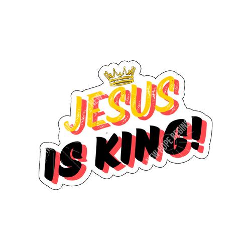 Jual STIKER ROHANI ALKITAB JESUS IS KING / VINYL WATERPROOF ANTI AIR ...