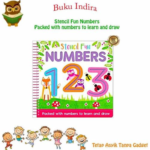 Jual ORIGINAL - STENCIL FUN NUMBERS PACKED WITH NUMBERS TO LEARN AND ...