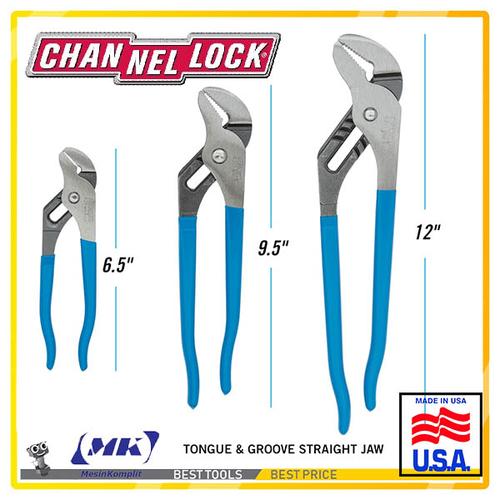 Jual Tang Burung CHANNELLOCK Straight Jaw Groove Joint Pliers - #420 9. ...