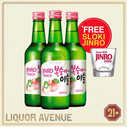 Jual JINRO Chamisul Peach Soju 360ml Bottle Package - 3 Botol - Jakarta ...