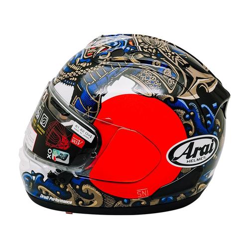 Promo ARAI SNI RX7X SAMURAI Helm Full Face - Blue Red White - L Cicil 0 ...