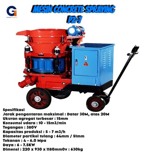 Jual Mesin Concrete Semprot Tebing Pz-7/ Mesin Shotcrete Aliva PZ-7 ...