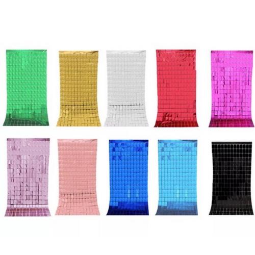 Promo Tirai Rumbai Foil Kotak / Backdrop Foil Curtain / Tirai Foil ...
