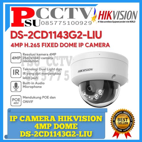 Jual HIKVISION IP Camera Indoor dome 4Mp DS-2CD1143G2-LIU dual Light turret camera - Jakarta ...