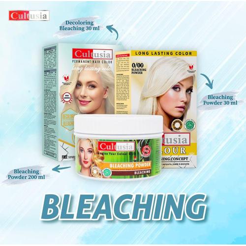 Jual Cultusia Bleaching Powder 200ml / Bleaching Powder 30ml ...