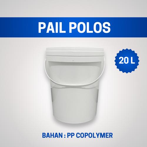 Jual Pail / Ember / Bucket Plastik Baru Putih Polos 20 L + Tutup - Kota ...