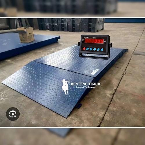 Jual floor scale timbangan lantai digital 2ton merk MK5P platfom bordes ada ram tanjakan - ram ...