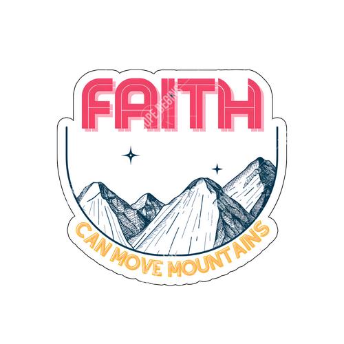 Jual STIKER ROHANI ALKITAB FAITH CAN MOVE MOUNTAINS / VINYL WATERPROOF ...