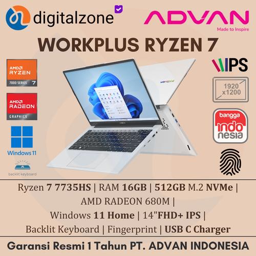 Promo Advan WorkPlus Ryzen 7 7735HS - WORKPLUS AMD - ADVAN WorkPlus R7 ...