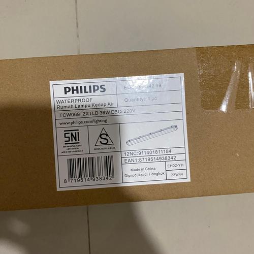 Jual PHILIPS WATERPROOF 2X36 WATT LED 2X16W TCW060 LAMPU PHILIPS TL ...