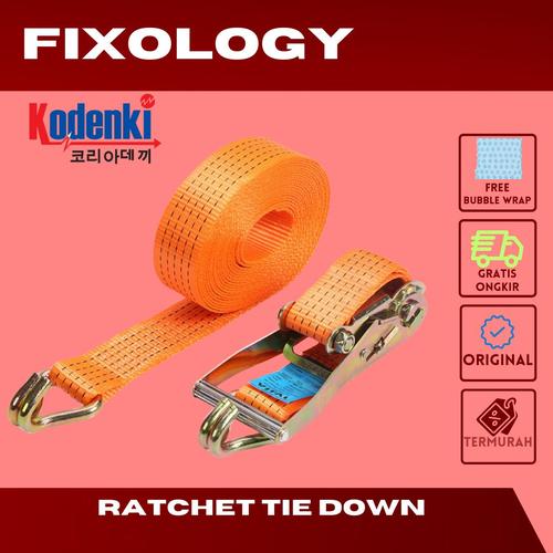 Jual Ratchet Tie Down 2 Ton Kodenki Lashing Belt 2" 10M / 12M Cargo ...