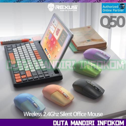 Jual Rexus Q50 - Wireless 2.4Ghz Office Dual Mode Silent Click Mouse I ...