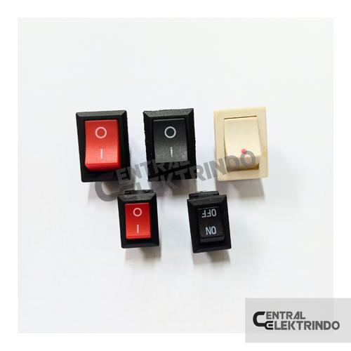 Jual Switch Karaoke On Off 2 pin Saklar On Off 2 kaki - Hitam / Merah ...