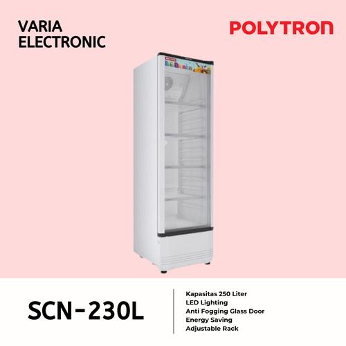 Jual Showcase POLYTRON SCN-230L / SCN230L Kapasitas 250 Liter Kulkas ...
