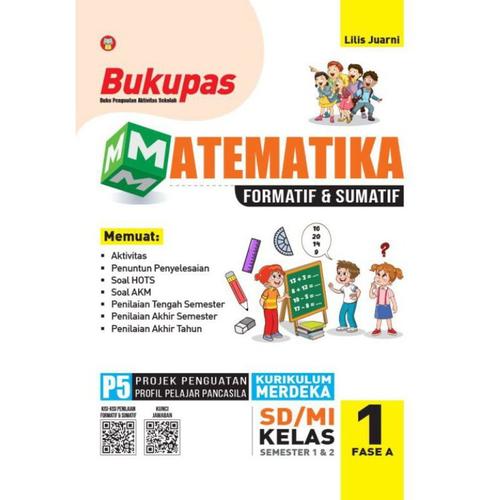 Promo BUKUPAS RINGKASAN MATERI DAN LATIHAN SOAL SUMATIF DAN FORMATIF MATEMATIKA SD/MI KELAS 1 ...