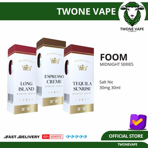 Jual Foom Midnight Seris Tequila/Long Island/Espresso Creme Salt Nic ...