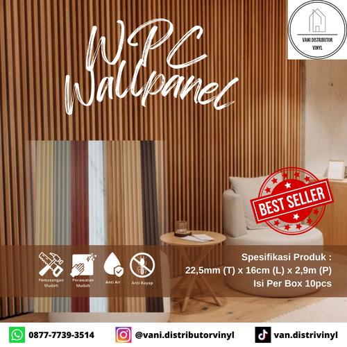 Jual WPC Wall Panel Dinding Indoor Panjang 2,9m Tahan Air dan Rayap ...
