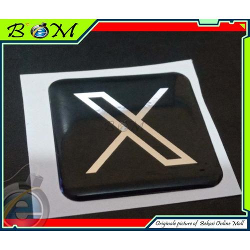 Jual Sticker stiker Logo timbul aplikasi x twitter - Kota Bekasi ...