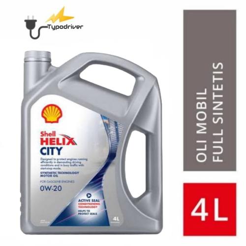 Jual Shell Helix City 0W/20 4L (4 Liter) Original Verified Barcode ...