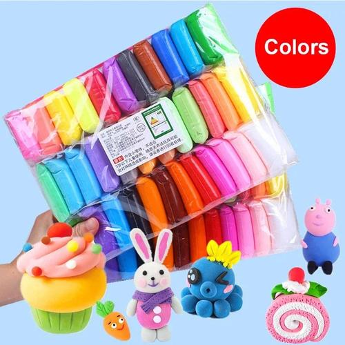 Jual Clay Polymer Mainan Anak Isi 12pcs Edukasi Slime Clay Dough Colour ...