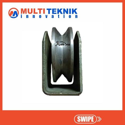 Jual Roda Pagar Besi Pintu Gerbang Rel Siku Pintu Geser 8cm 6 7 8 10 cm ...