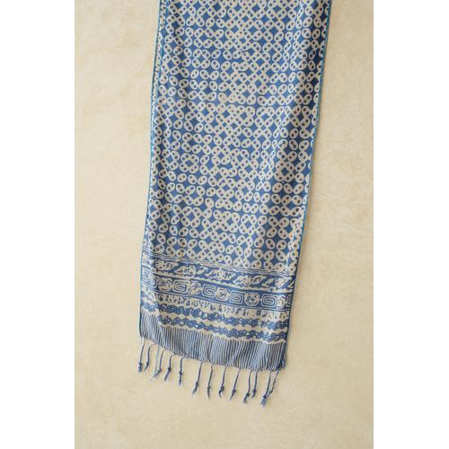 Jual BATIK RATU - Scarf Batik TCB Kawung Sen Blue - Jakarta Selatan ...