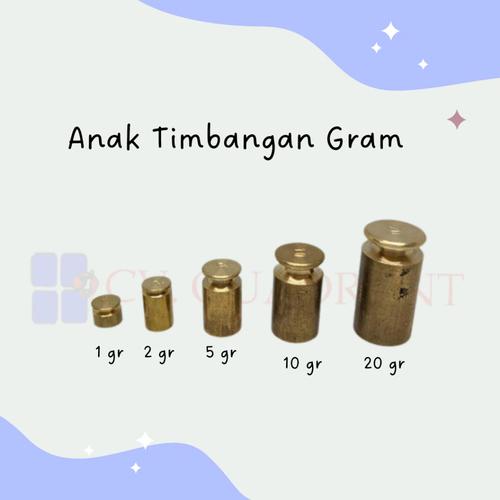 Jual Anak Timbangan Gram - 1 Gram - Kota Bandung - Quadrant_Lab | Tokopedia
