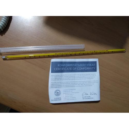Jual Thermometer ASTM 11C range : -6+400'C/2'C, lenth 305mm Ludwig ...