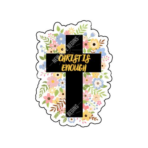 Jual STIKER ROHANI ALKITAB CHRIST IS ENOUGH / VINYL WATERPROOF ANTI AIR ...