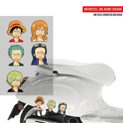 Jual Sticker Anime One Piece Bad Mood Helm Motor Mobil vespa - 01 ...