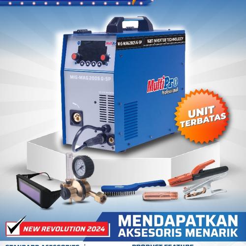 Jual Mesin Las Mig Mag / CO2 200 Ampere MULTIPRO MIG-MAG 200 G-SP ...