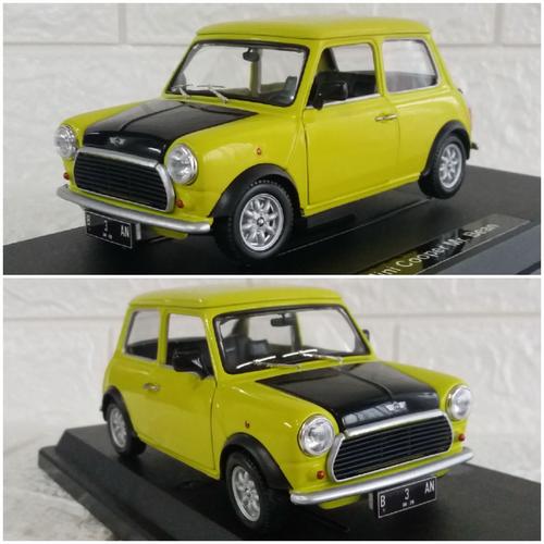 Jual Diecast/Miniatur Bburago Morris Mini Cooper Mr.Bean 1:24 - Kab ...