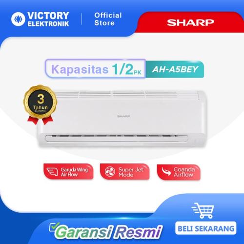 Promo Sharp AC 1/2 PK - AH-A5BEY - Garansi 3 Tahun - Garuda Wing ...