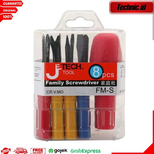Jual Jetech Fm-s Set Obeng Keluarga Family Screwdriver Set S 8PCS Fm-s ...