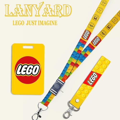 Jual Strap Lanyard CArd Holder Lego Just Imagine Gantungan Kunci Lego ...
