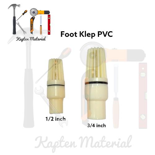 Jual Foot Klep 3/4 Inch PVC Jumbo | Foot Valve 1/2" Plastik |3/4" |1/2 ...