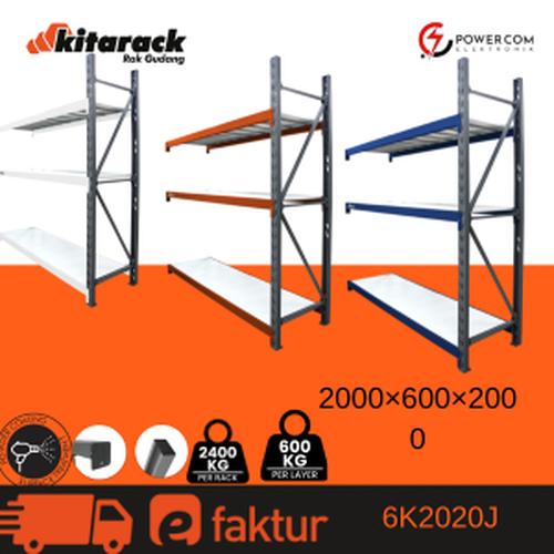 Jual RACK GUDANG BESI 600 KG 2 METER P 2 METER RACK GUDANG - Kota ...