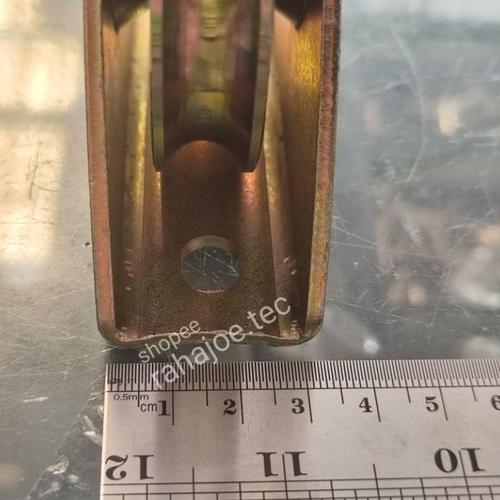 Jual Roda Rel Besi Pagar Pintu OCP 3,5" Model U Chrome 3,5 Inch Gerbang ...