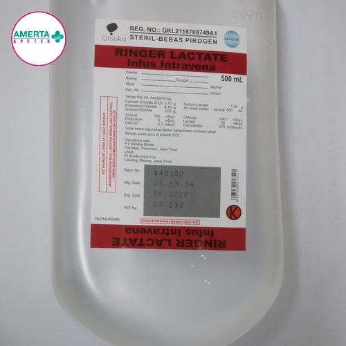 Jual Ringer Lactat 500 ml infus OGB - Jakarta Selatan - APOTEK AMERTA ...