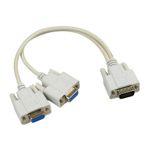 Jual Kabel Cabang VGA to Dual VGA Output VGA 15 Pin Male to TWO VGA 15 Pin Female - Jakarta ...