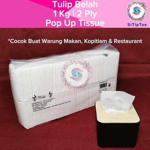 Jual Tisu Pop Up Tulip 1kg 2 Ply Tissue Belah Cocok Buat Rumah Makan ...